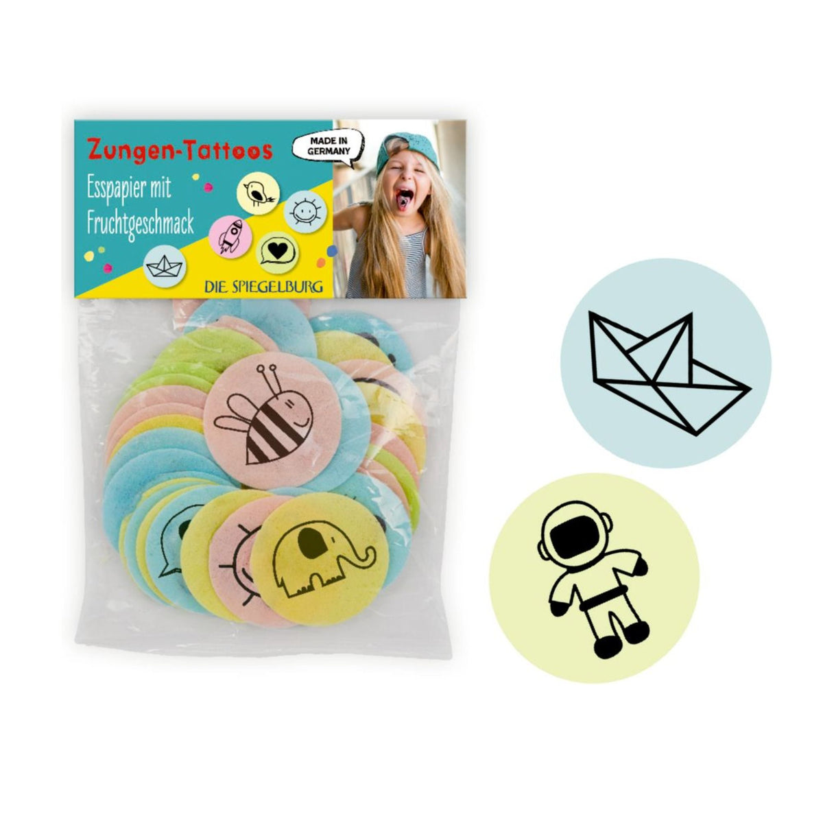 Bunte Geschenke - Zungentattoos (Esspapier-Oblaten) – LIBERTYKIDS