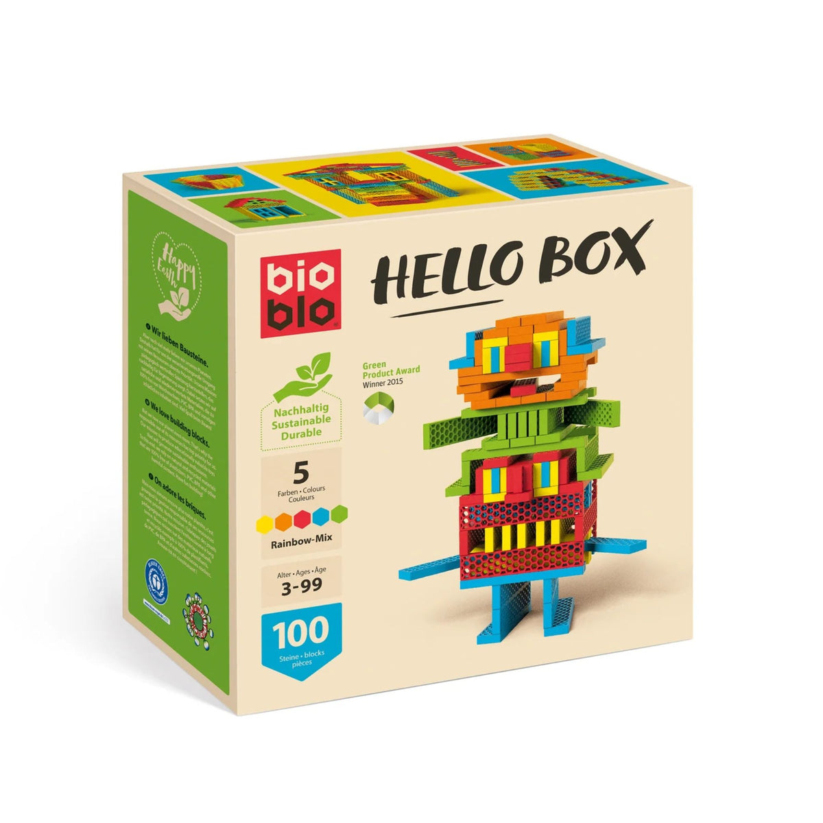 Hello Box mit 100 Bausteinen – LIBERTYKIDS